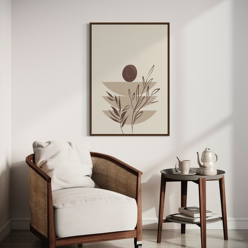 Boho Abstract Wall Art Prints, Boho Wall Decor, Set of 3 Prints, Boho ...