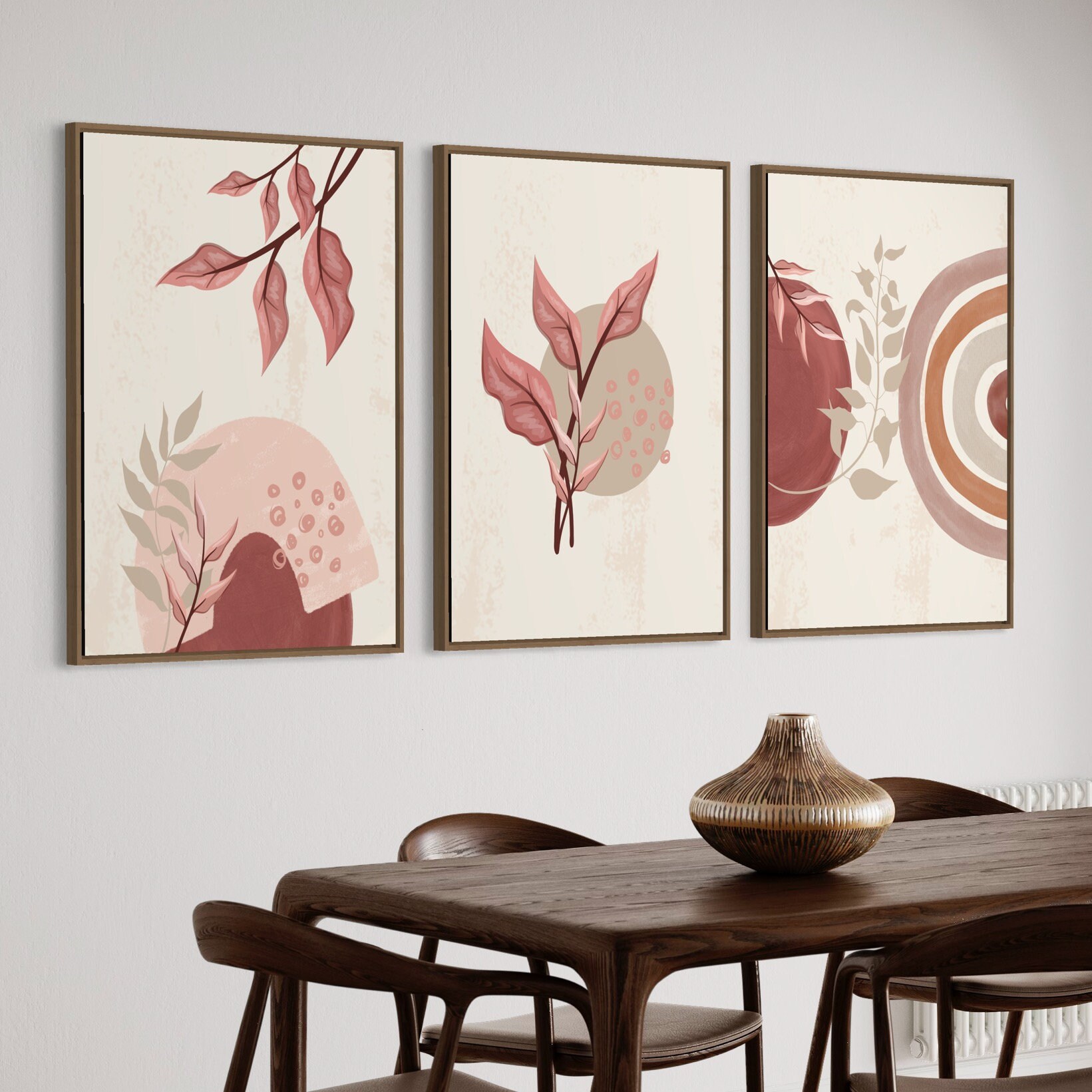 Boho Abstract Wall Art Prints Boho Wall Decor Set of 3 - Etsy