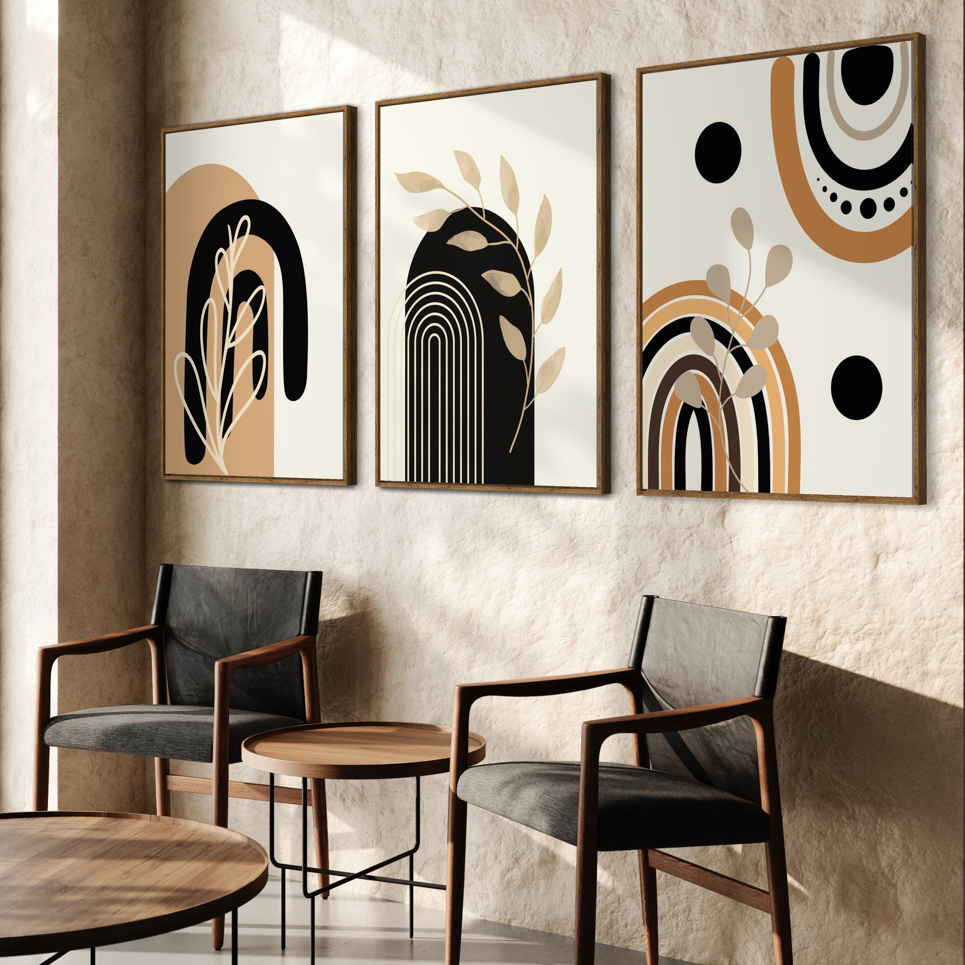 Boho Wall Art, Boho Art Prints Set of 3, Printable Wall Art, Boho ...