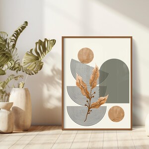 Boho Wall Art Bundle, Mid Century Modern Art Prints, Boho Printables ...