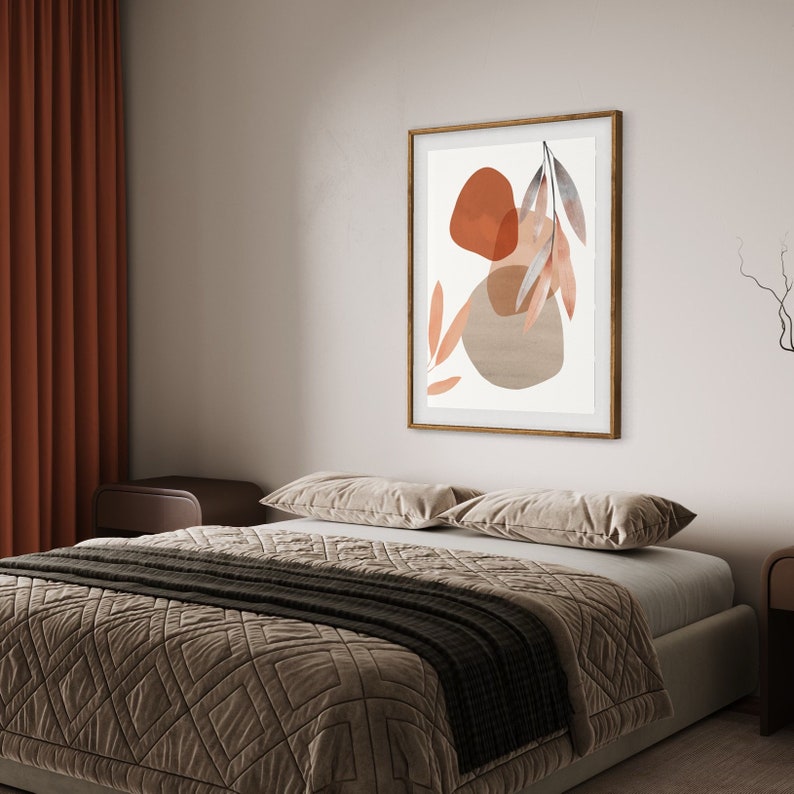 Boho Wall Art, Boho Art Print, Printable Wall Art, Boho Shapes Poster ...