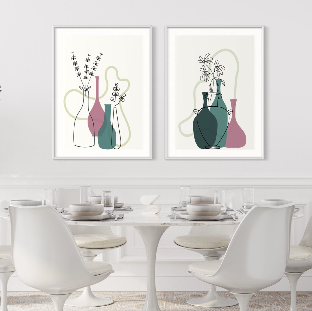 Printable Boho Art, Mid Century Modern, Boho Wall Art Prints, Bohemian ...