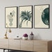 Printable Dark Green Mid Century Modern Wall Art Set of 3 Prints ...