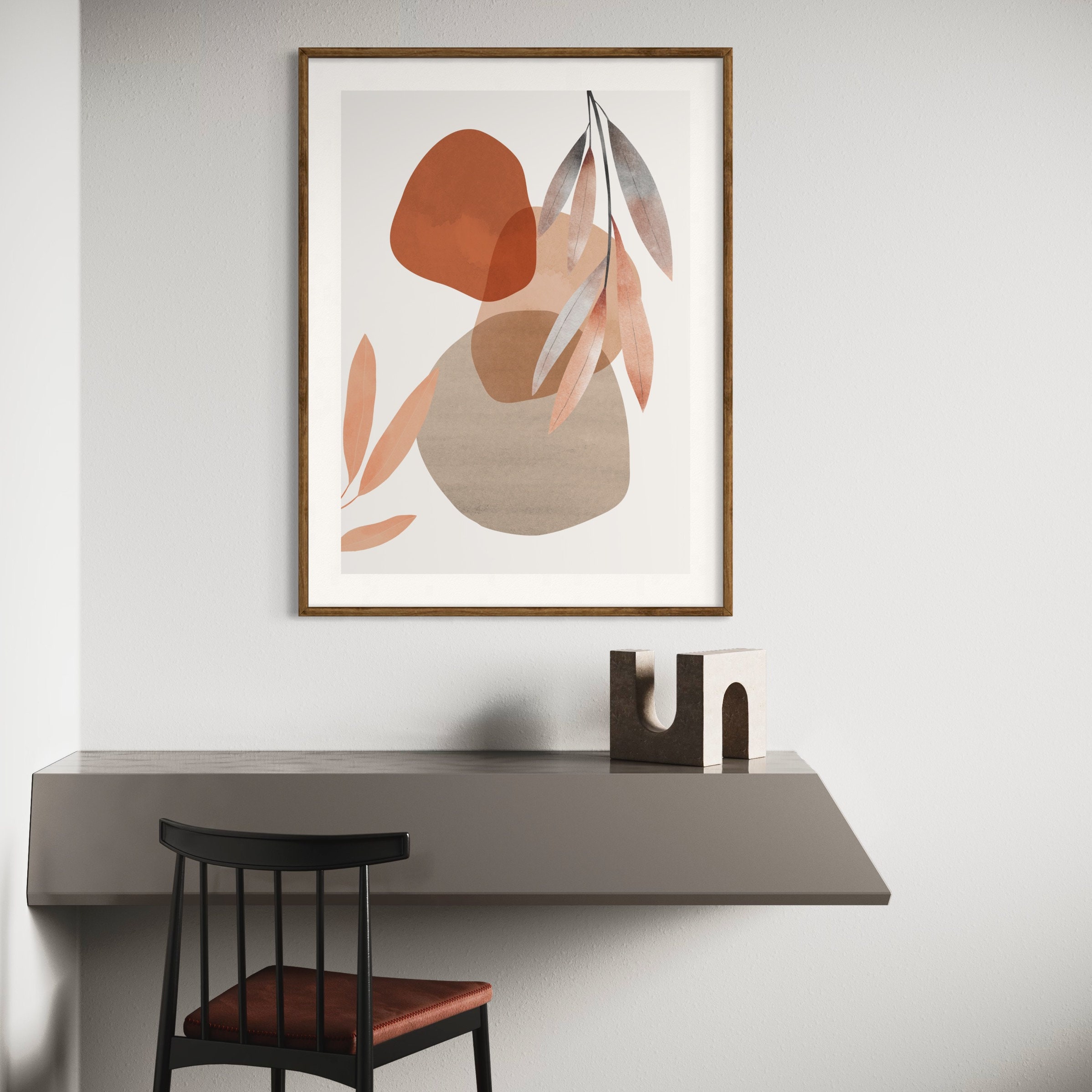 Boho Wall Art, Boho Art Print, Printable Wall Art, Boho Shapes Poster ...