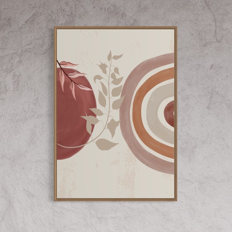 Boho Abstract Wall Art Prints, Boho Wall Decor, Set of 3 Prints, Boho ...