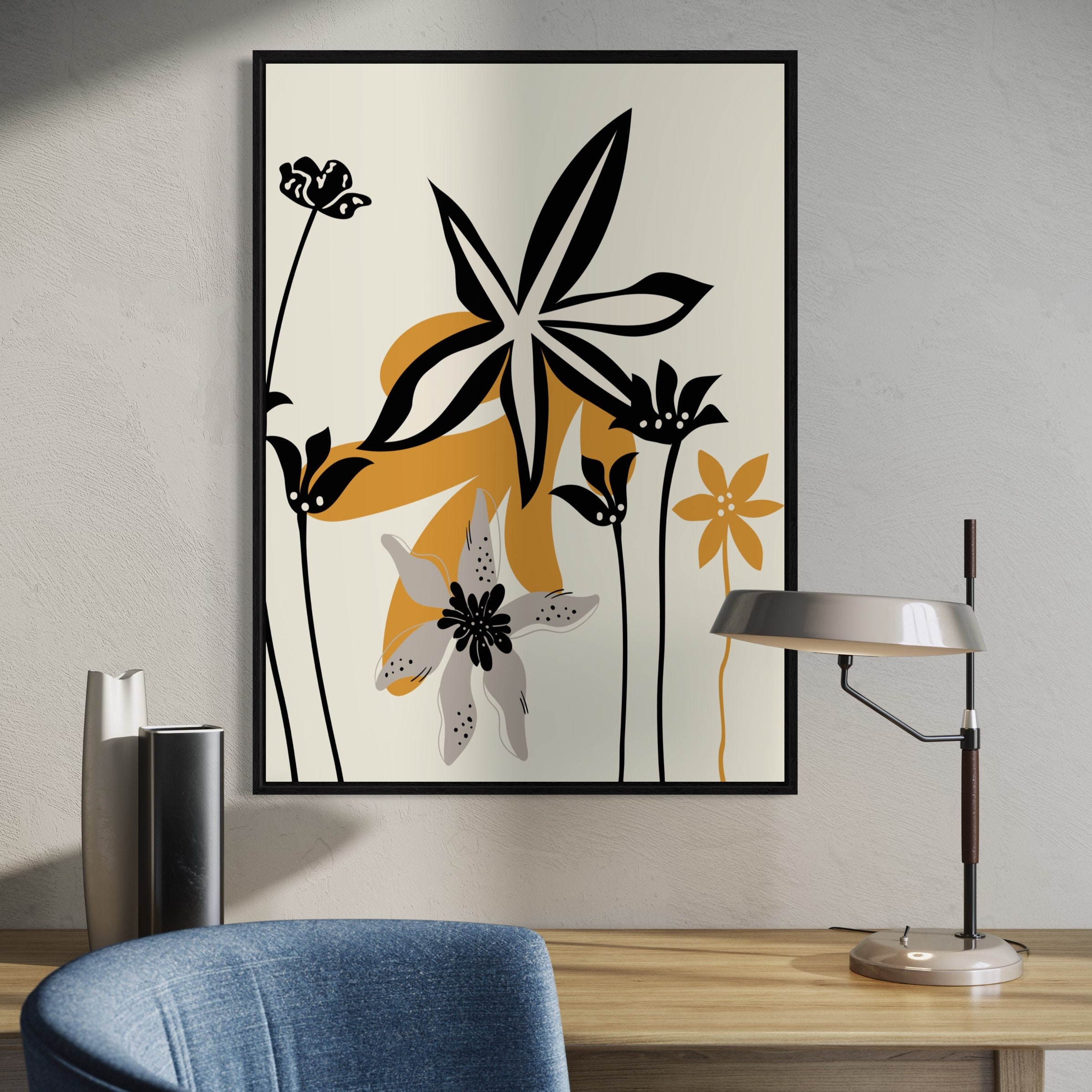 Modern Abstract Wall Art Prints, Modern Wall Decor, Set of 3 Prints ...