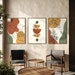Boho Abstract Wall Art Prints, Boho Wall Decor, Set of 3 Prints, Boho Wall Art, Mid Century ...