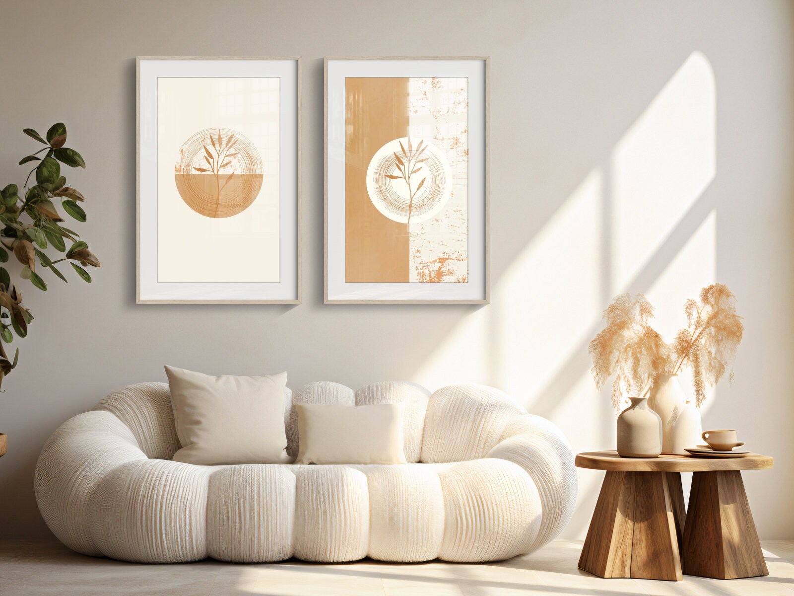 Boho Wall Art Posters, Mid Century Art Prints, Modern Wall Decor ...