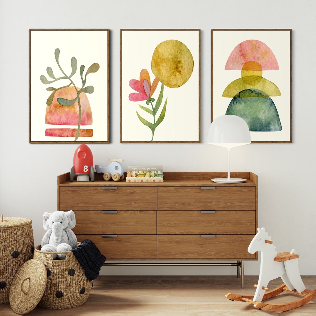 Boho Wall Art Prints, Boho Set of 3, Printable Wall Art, Boho ...