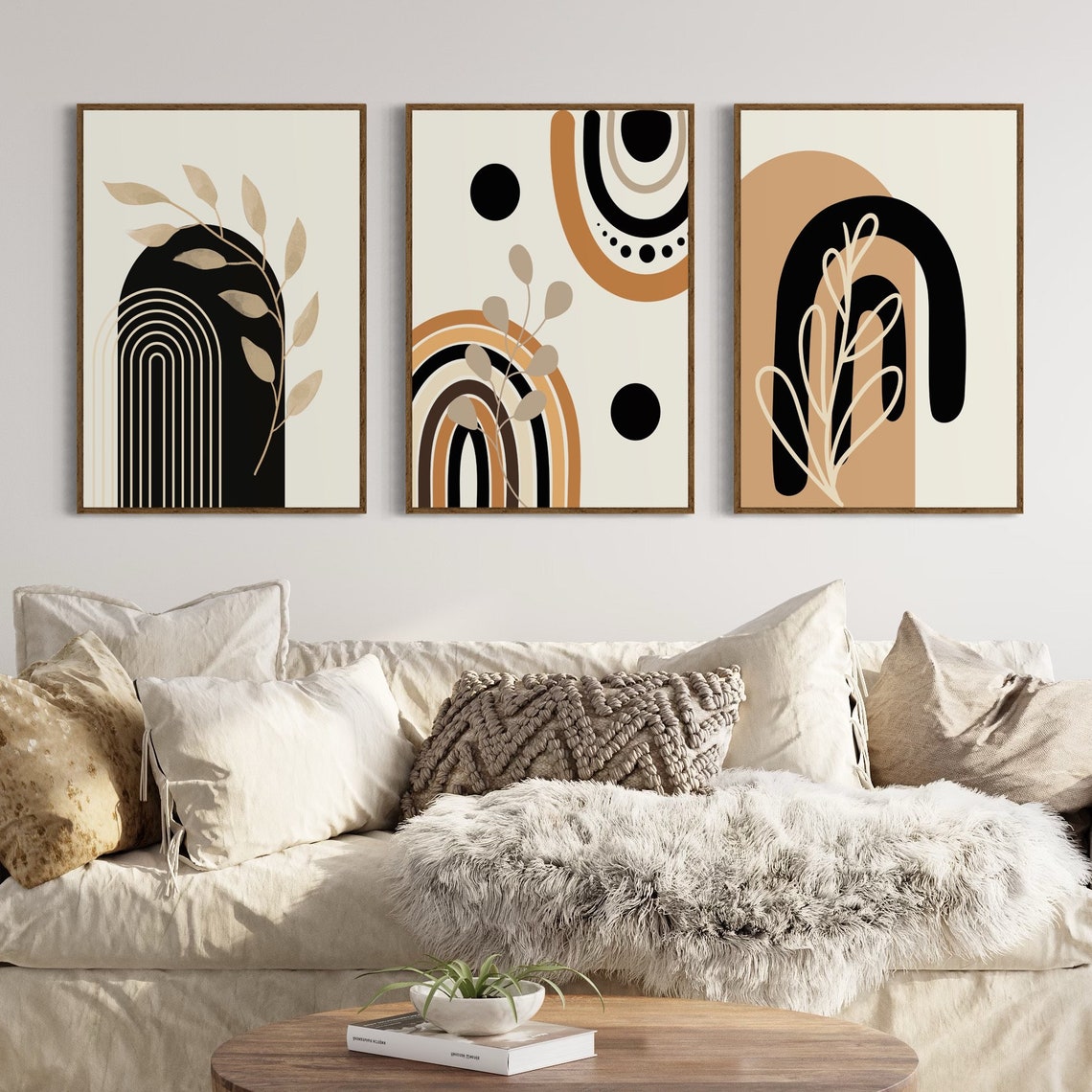 Boho Wall Art, Boho Art Prints Set of 3, Printable Wall Art, Boho ...