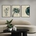 Printable Dark Green Mid Century Modern Wall Art Set of 3 Prints ...