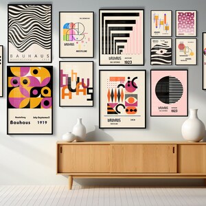 Bauhaus Poster, Bauhaus Art Posters Set of 300 Prints, Bauhaus Wall Art ...