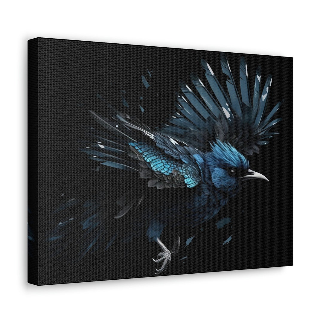 Bluejay, Blue Jay, Bird Art, Fantasy Art - Canvas Art, Wall Art ...