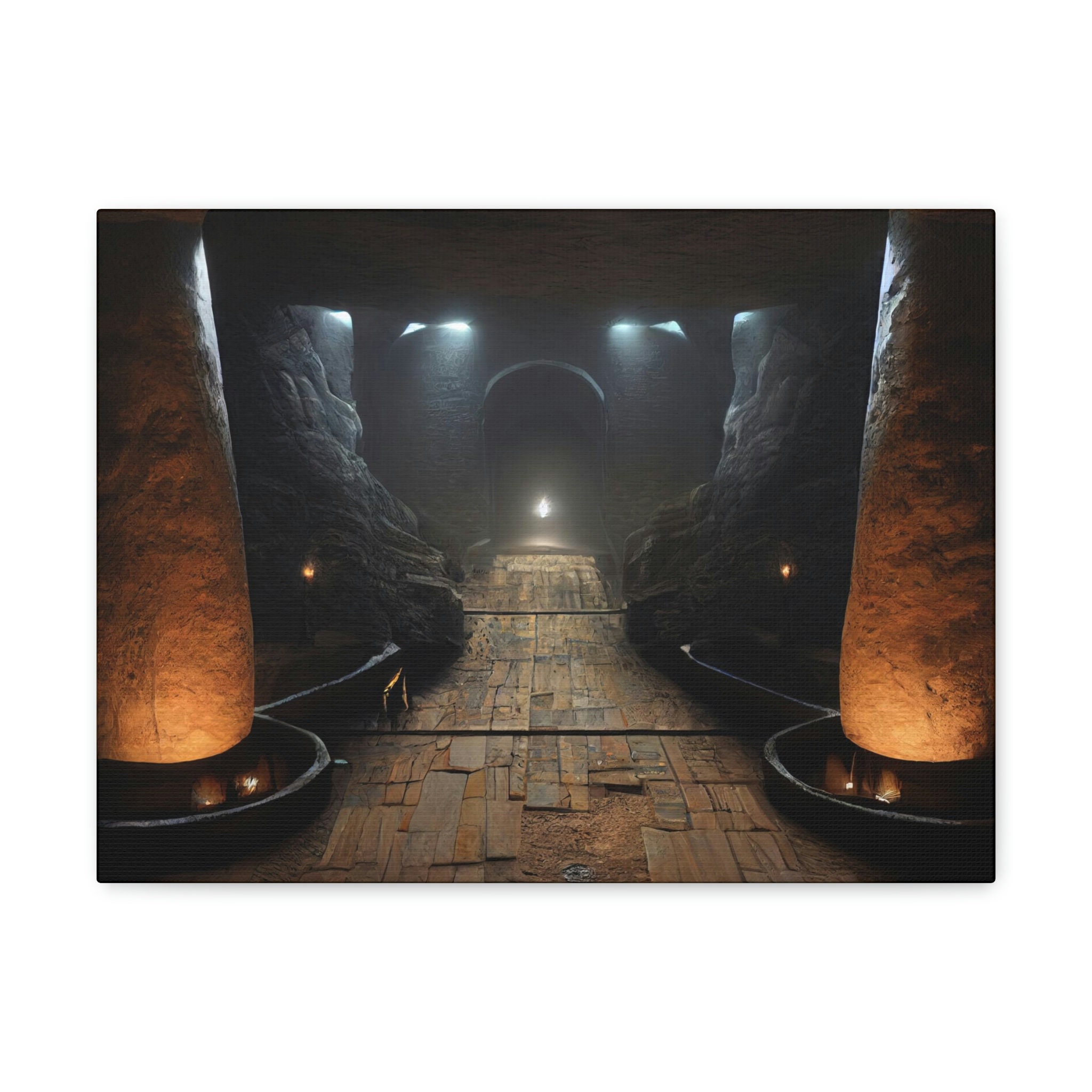 Mysterious Cave Hallway Building Canvas Canvas Art, Wall Decor, Home ...