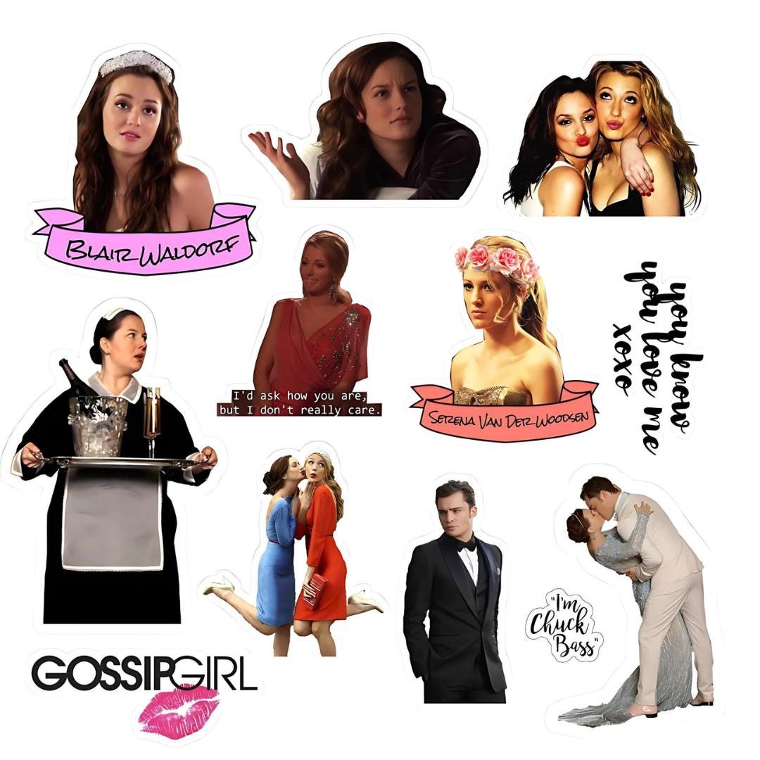 Gossip Girl Sticker Pack, Book Stickers ,stickers for Goodnotes ...