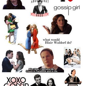 Gossip Girl Sticker Pack, Book Stickers ,stickers for Goodnotes ...