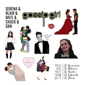 Gossip Girl Sticker Pack, Book Stickers ,stickers for Goodnotes ...
