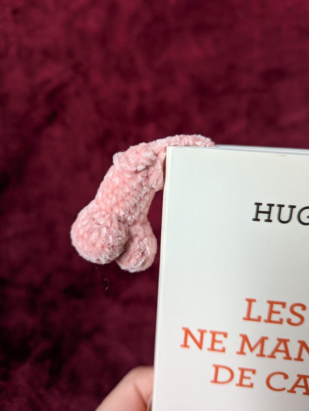 Handmade Crocheted Penis Bookmark, Cheeky, Bookmark, Gift Idea ...