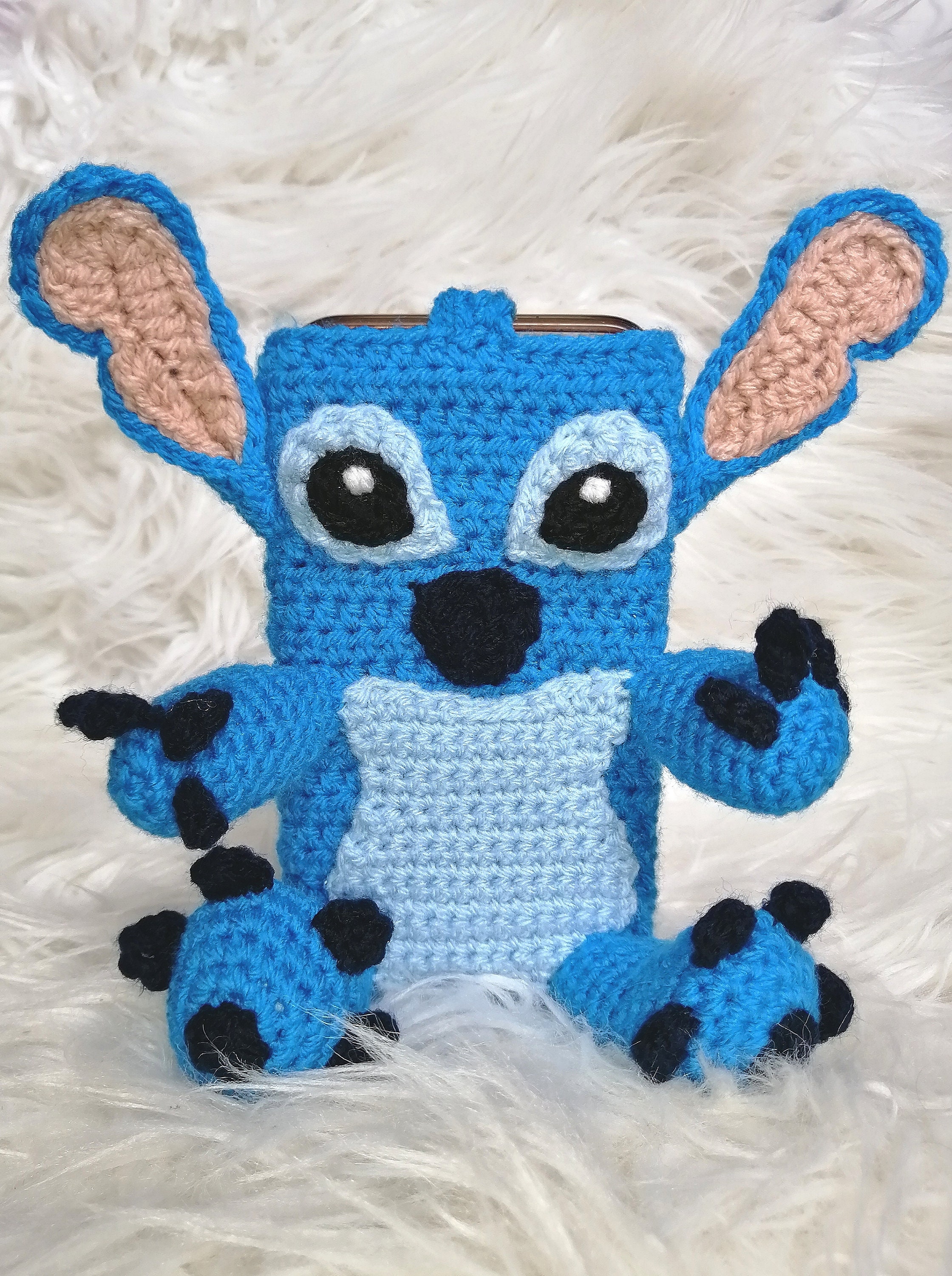Stitch Phone Pouch Crochet Pattern PDF Digital French English US ...