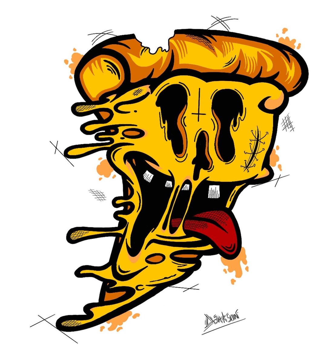 DARK PIZZA A3 Poster - Etsy