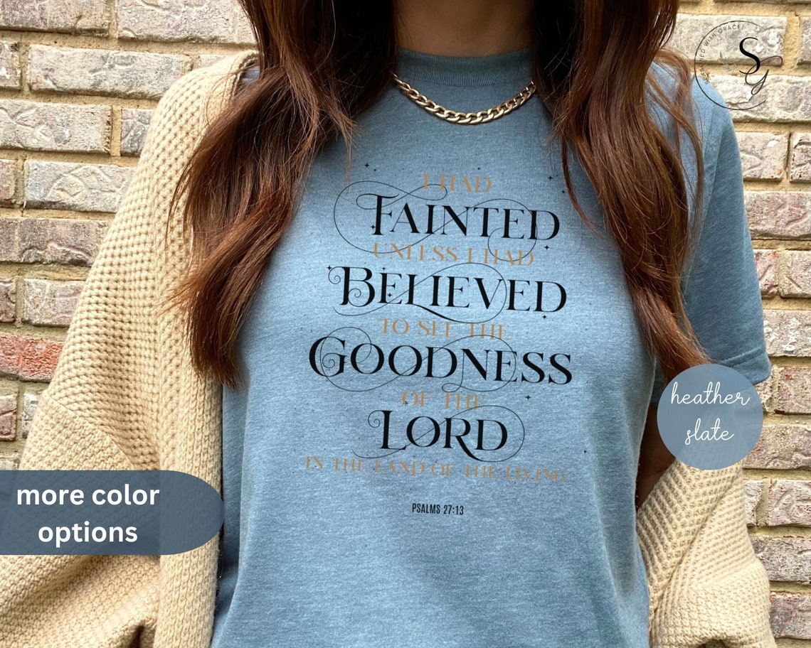 Goodness of the Lord KJV Christian Short Sleeve Tee - Etsy