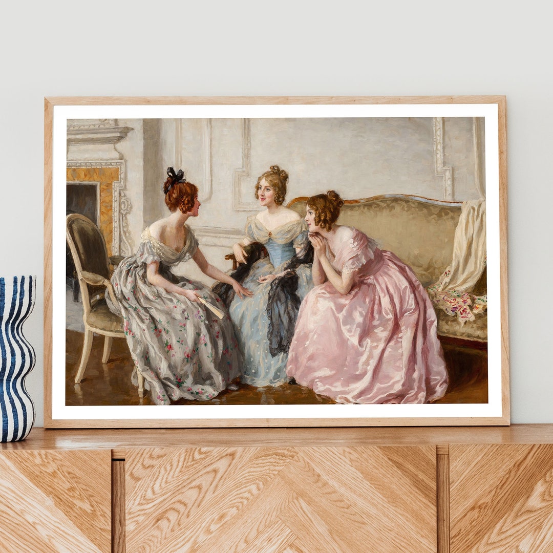 Victorian Women Poster, Vintage Poster, Wall Art Print, Vintage Women ...