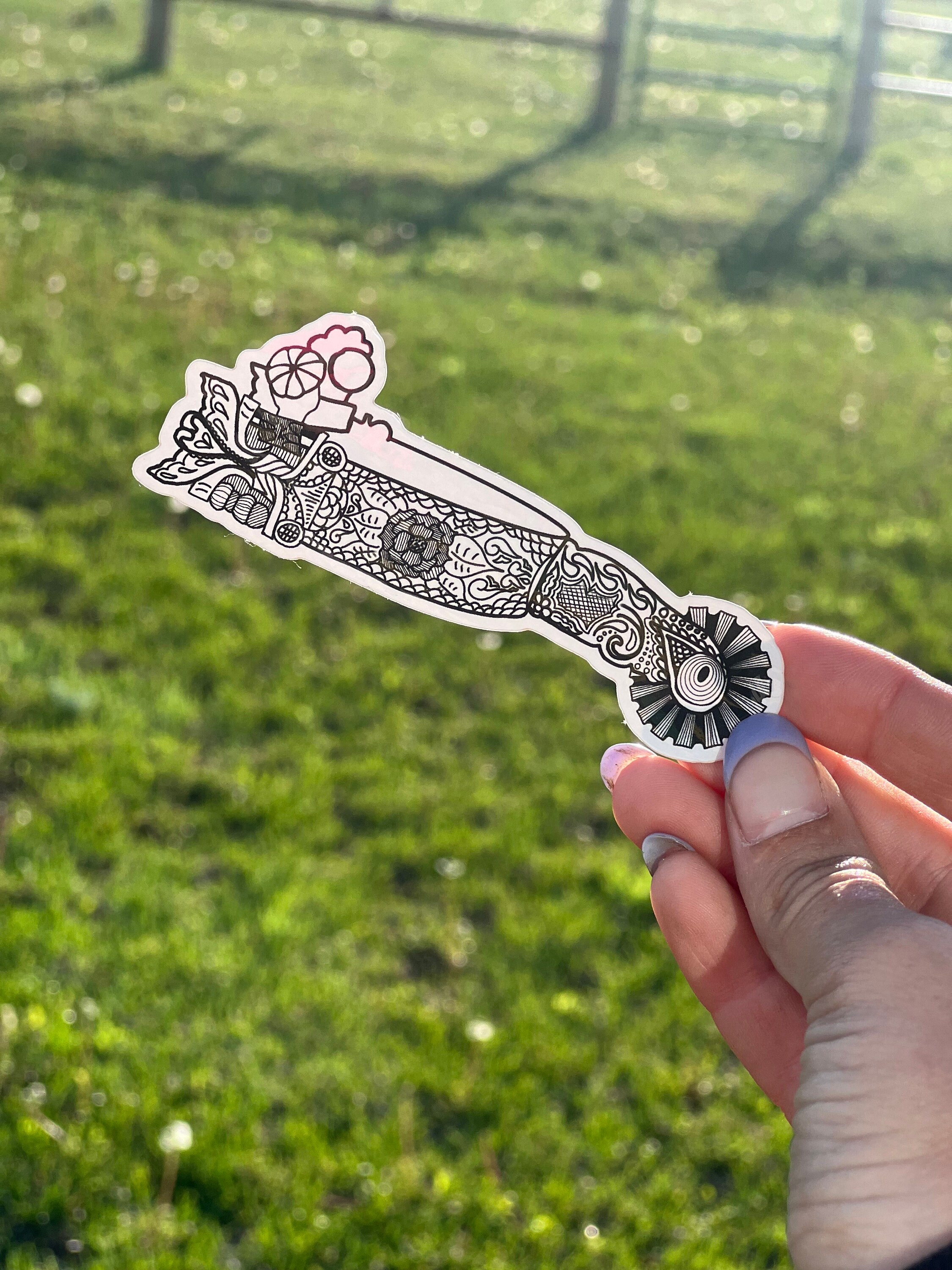 Cowboy Spur Sticker Pack - Etsy