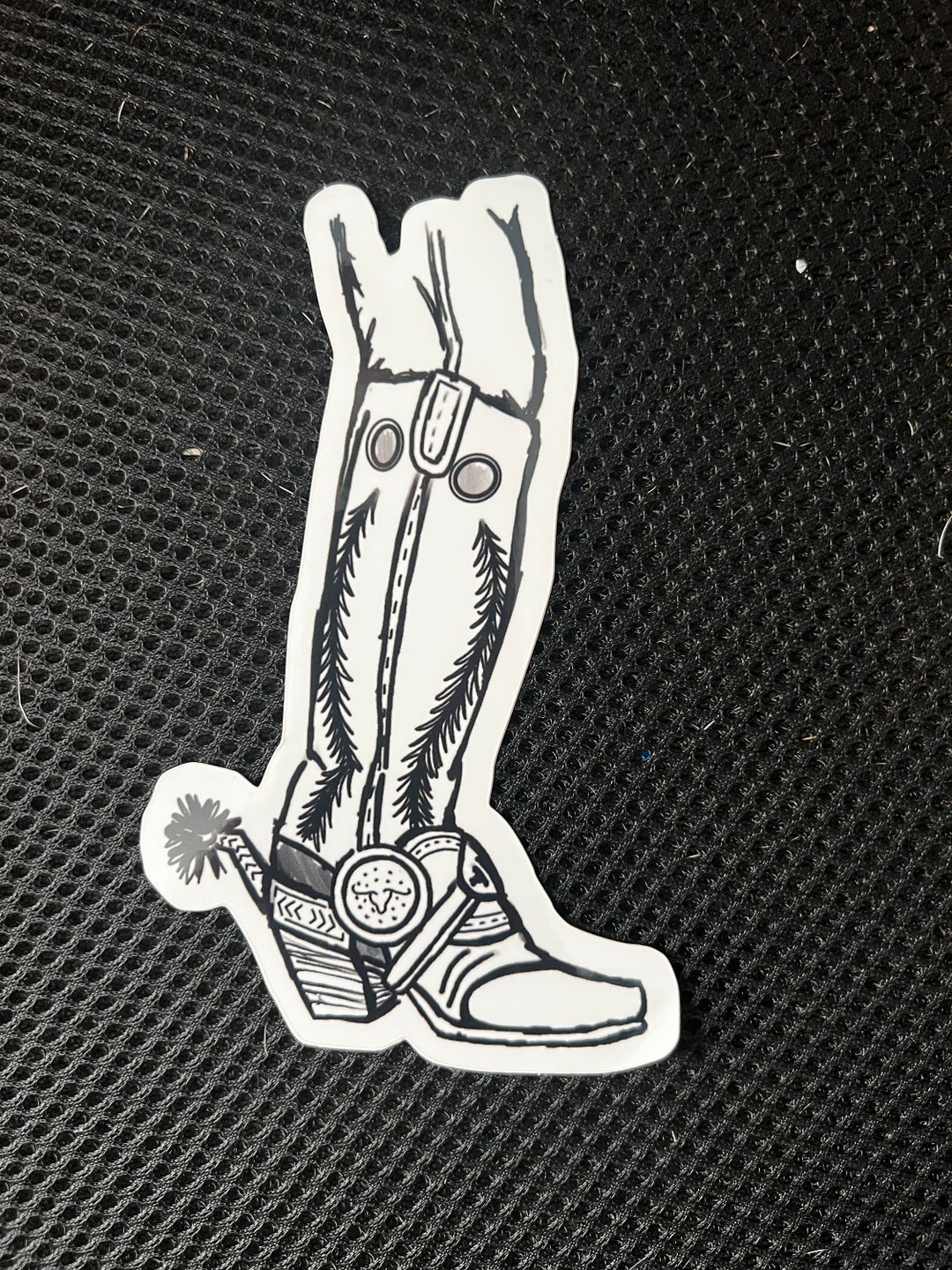 The Shotgun Cowboy Boot Sticker - Etsy