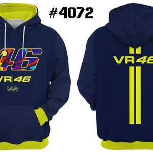 New Sweatshirts Yamaha Valentino Rossi VR46 Hoodie Size. S-3XL 4072SW ...