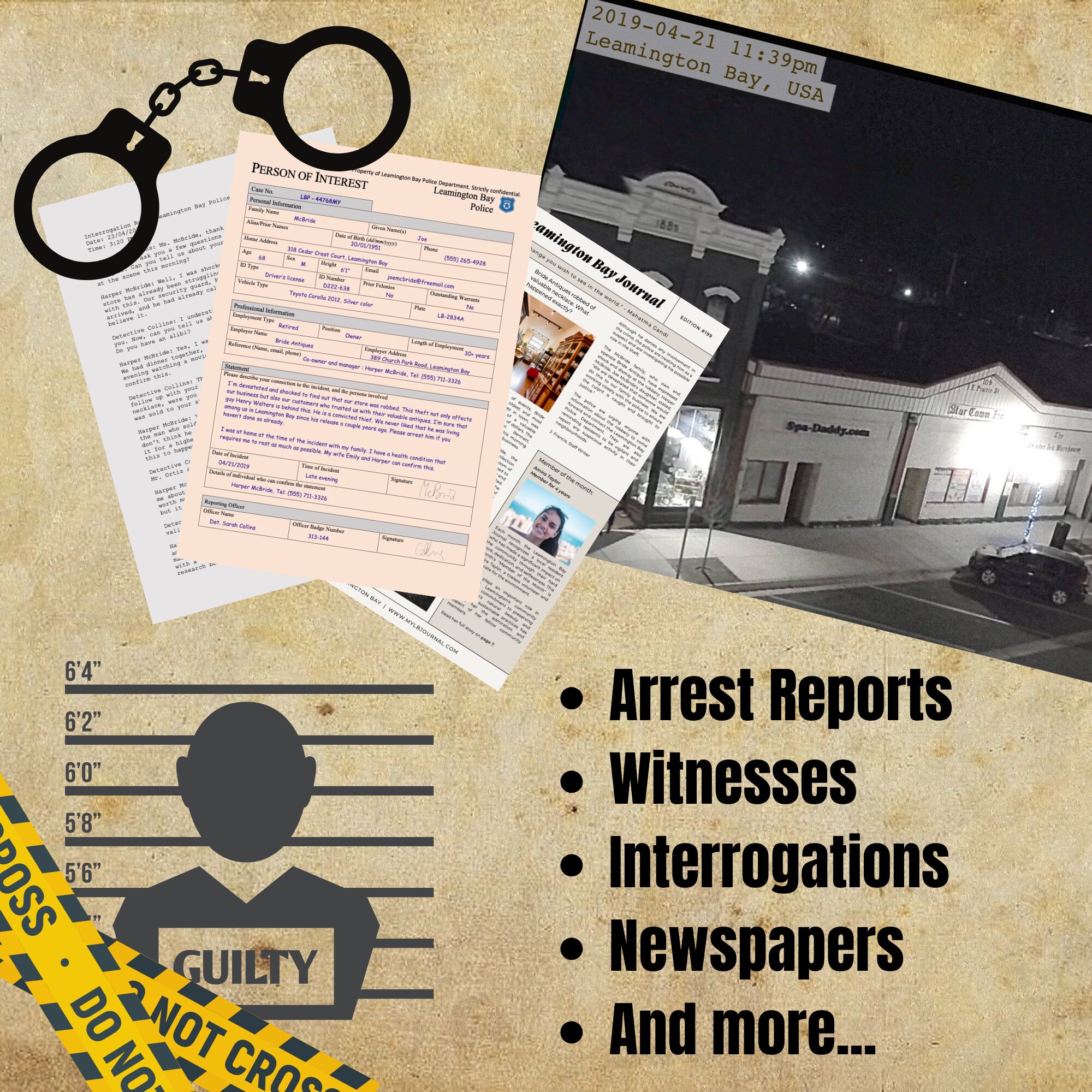 HEIST Uncovered: A Detective Investigation Game DIY Engaging Mystery ...