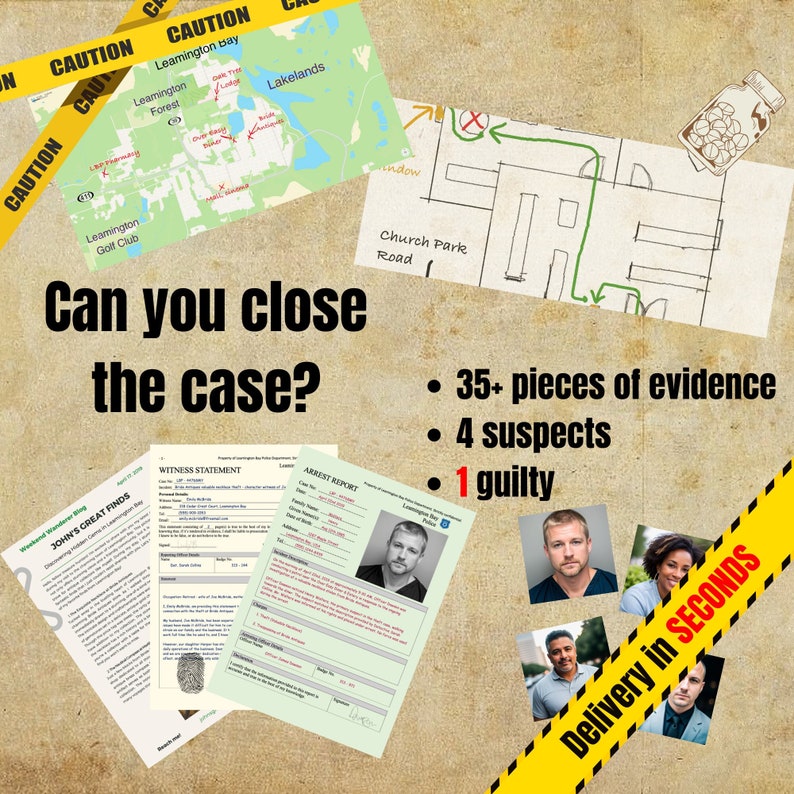 HEIST Uncovered: A Detective Investigation Game DIY Engaging Mystery ...