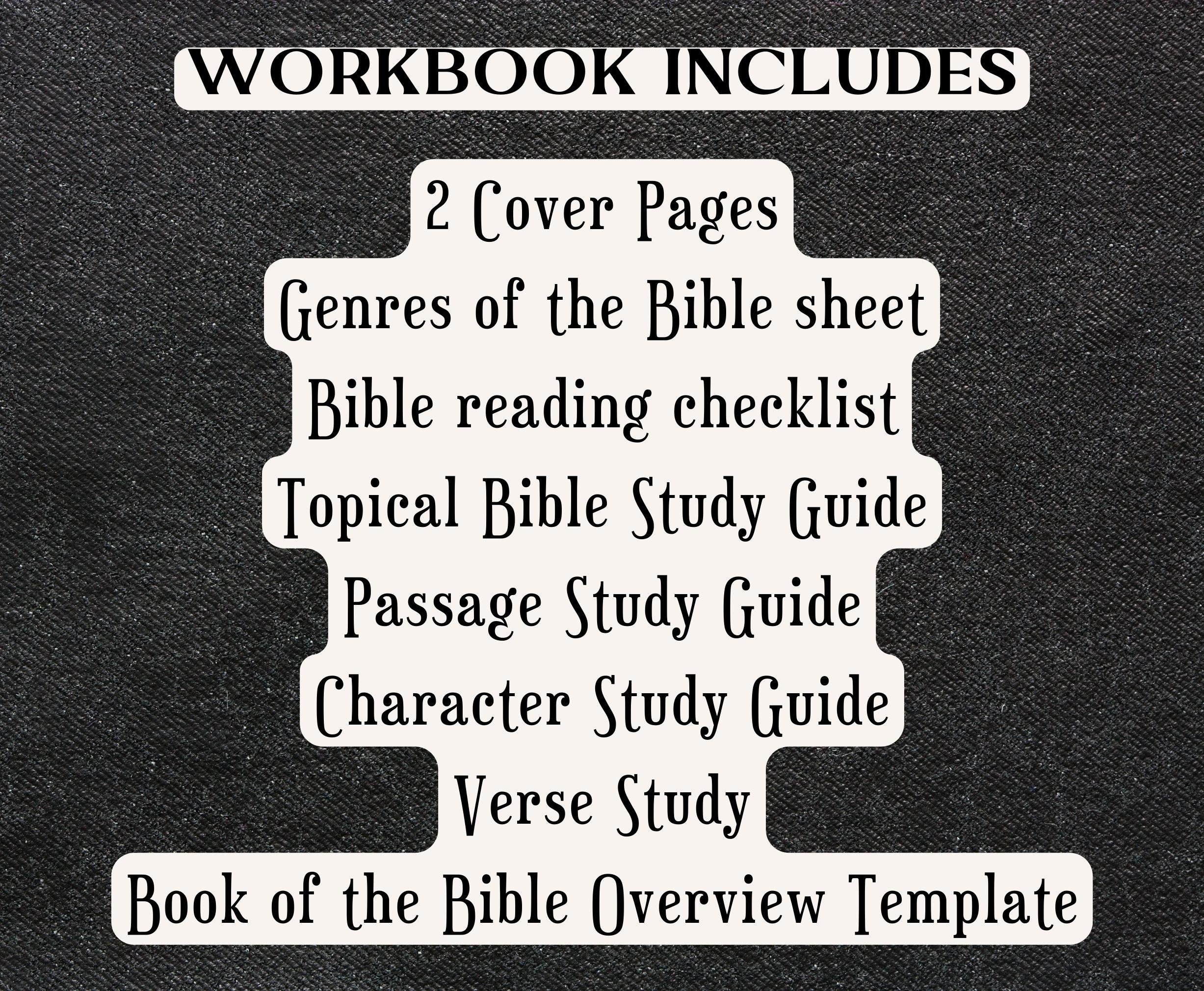 Printable Mens Bible Study Workbook for Beginners, Simple Bible Study ...