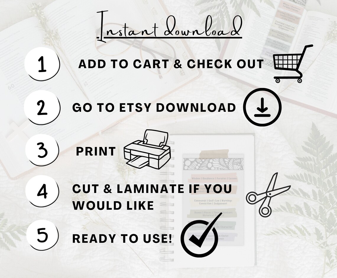 Printable Bible Study Color Key Chart Digital Download Color Guide for ...