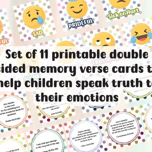 Printable Kids Memory Verse Cards for Children Bible Memory Verses ...