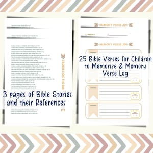 Printable Childrens Bible Study Worksheet, Guided Bible Study Journal ...