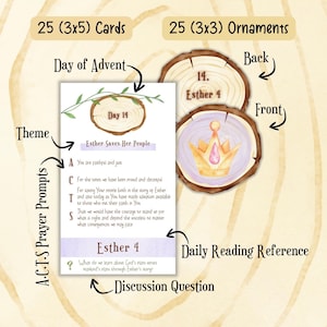 Printable Jesse Tree Advent Ornaments, Christian Advent Cards ...