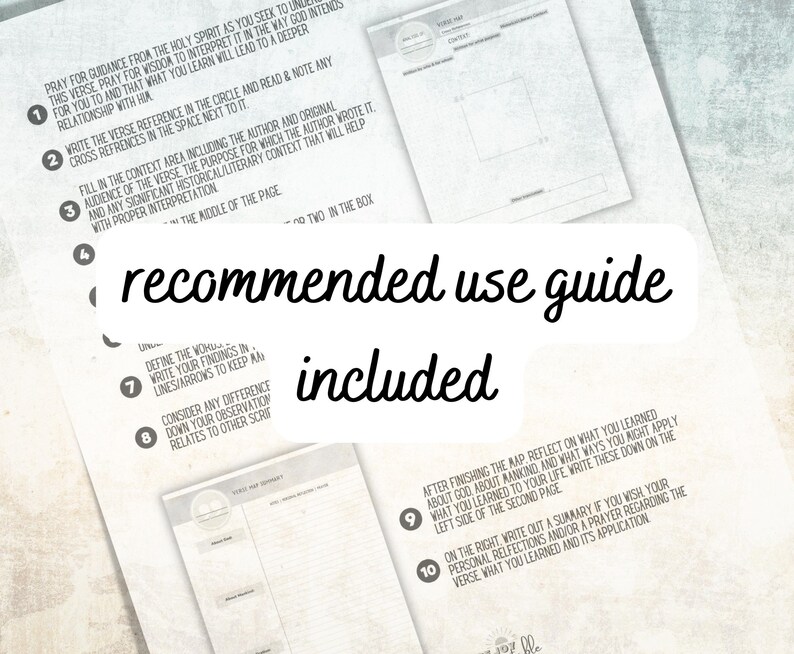 Printable Verse Map Template for Verse Mapping Guide to Print Bible ...