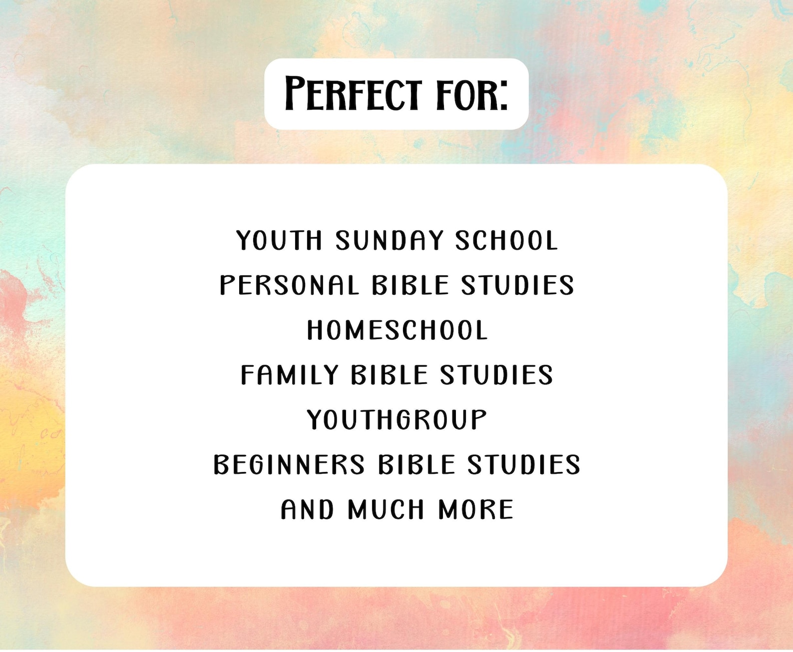 Printable Teens Bible Study Worksheets, Youth Bible Study Resources for ...