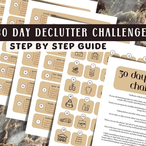 30 Day Declutter Challenge - Etsy UK
