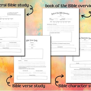 Printable Teens Bible Study Worksheets, Youth Bible Study Resources for ...