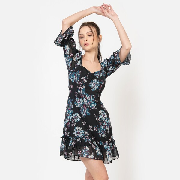 Print Cocktail Dress - Etsy