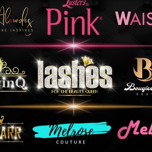 Glam Logo, Diamond Glitter Logo Design, Sparkle Logo, Beauty Logo ...