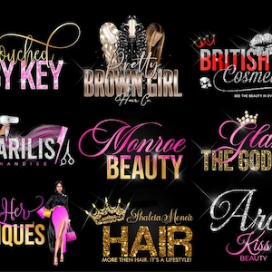 Glam Logo, Diamond Glitter Logo Design, Sparkle Logo, Beauty Logo ...