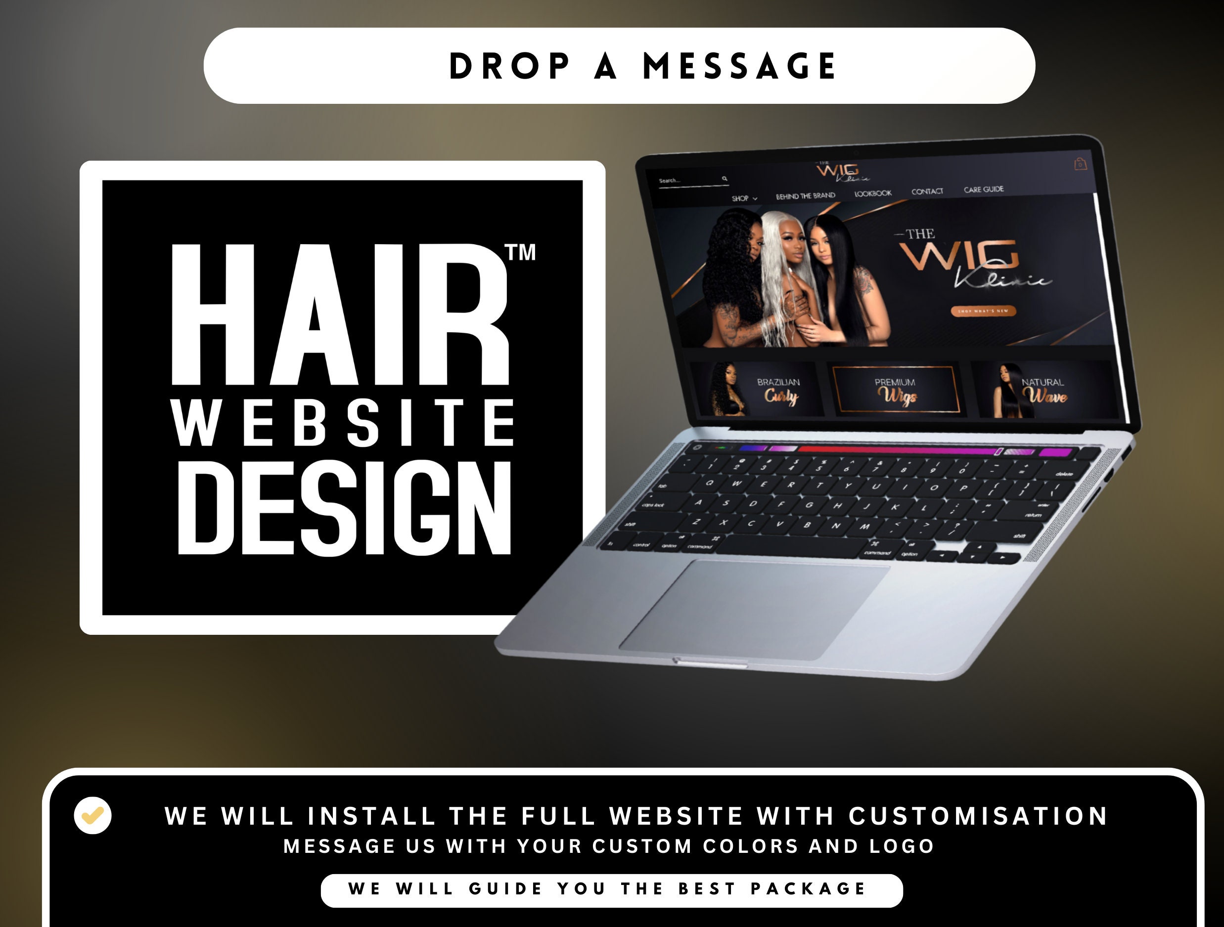 Hair Website Design Hair Extensions Website Design Premade - Etsy