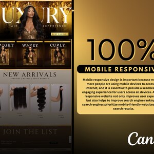 DIY, Premade Hair Website Banner Kit, Shopify, Hair Extensions, Wig ...