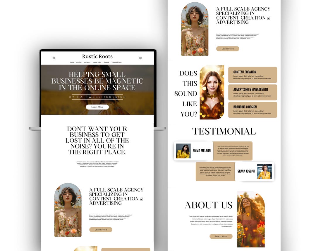 Rustic Roots |squarespace Template Marketing Agencies | Elevate Your ...
