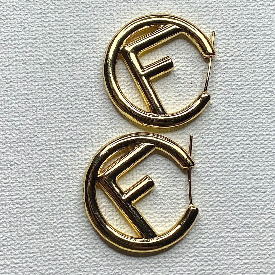 Classic Fendi Gold Hoop Vintage Stud Earrings - Etsy