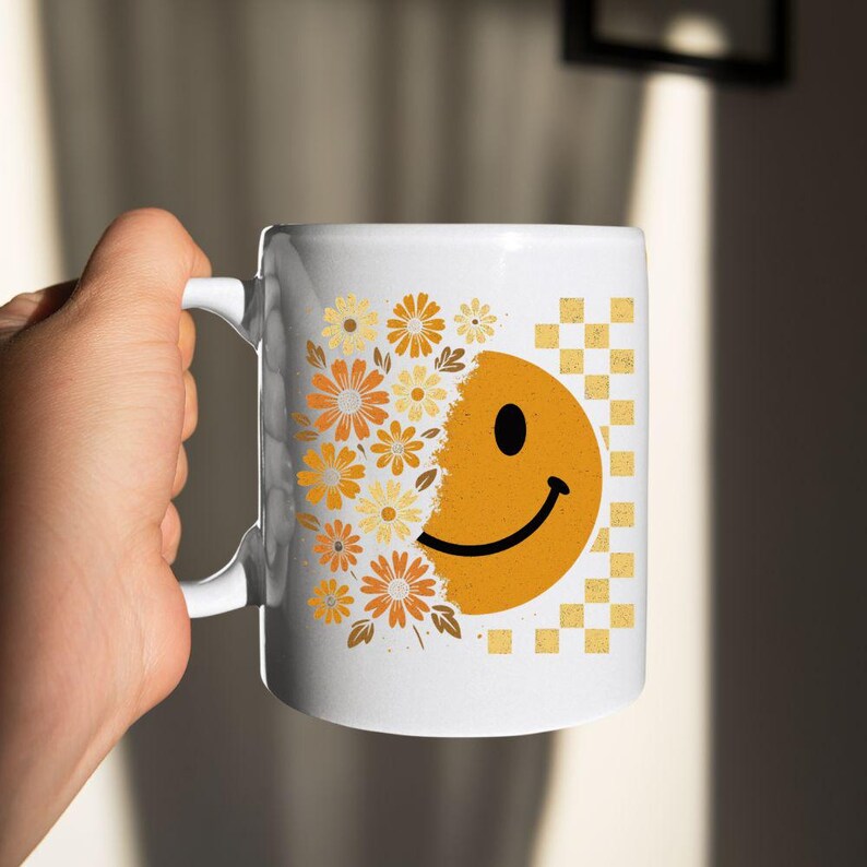Floral Fall Smiley Face Png, Fall Png, Fall Pumpkin Sublimation Png ...