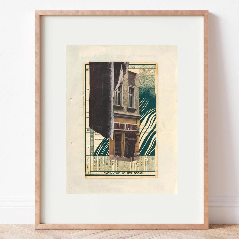 Paper Collage Wall Art - Etsy