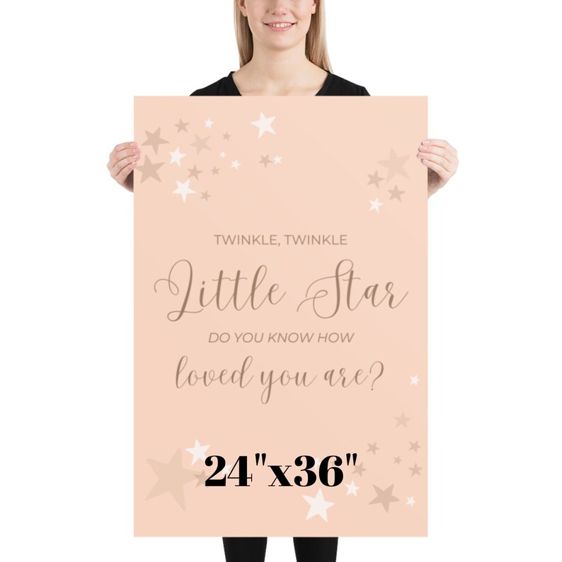 Twinkle Twinkle Little Star Poster Kids Room Wall Décor Baby - Etsy